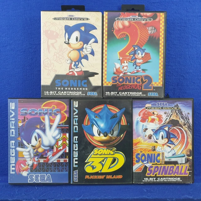 MEGA DRIVE SONIC THE HEDGEHOG Games *Boxed With Manual* PAL- Make Your ...