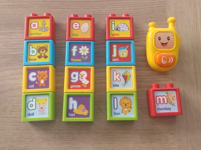VTECH BABY RIDE On Alphabet ABC Toy Train Spare Replacement Blocks ...