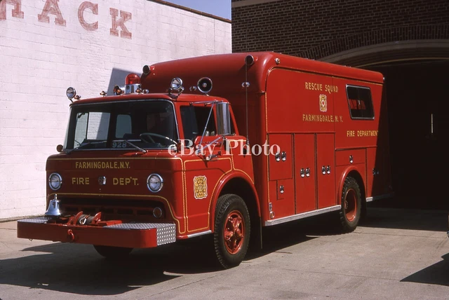 FIRE APPARATUS SLIDE- Farmingdale NY Fire Department Ford C Rescue ...