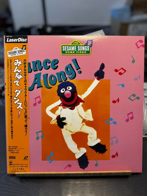 RARE LASERDISC SESAME Street Songs: vol.3 Dance Along [CSLW 1333 ...