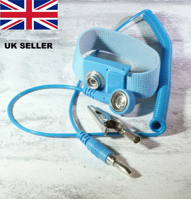 ANTI STATIC ESD adjustable wrist strap band shock grounding bracelet ...