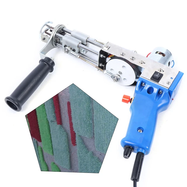 9-21 MM ELECTRIC Carpet Tufting Gun Loop Stack Weaving Flocking Machine ...