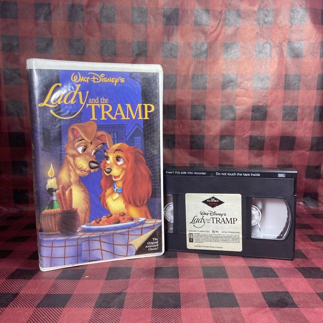 &LADY AND THE Tramp" Vintage VHS Tape #582 Walt Disney Black Diamond ...