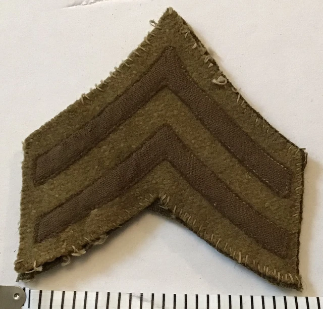 PATCH US ARMY CORPORAL RANK CHEVRON WW1 /WW2 theater made Old Original ...