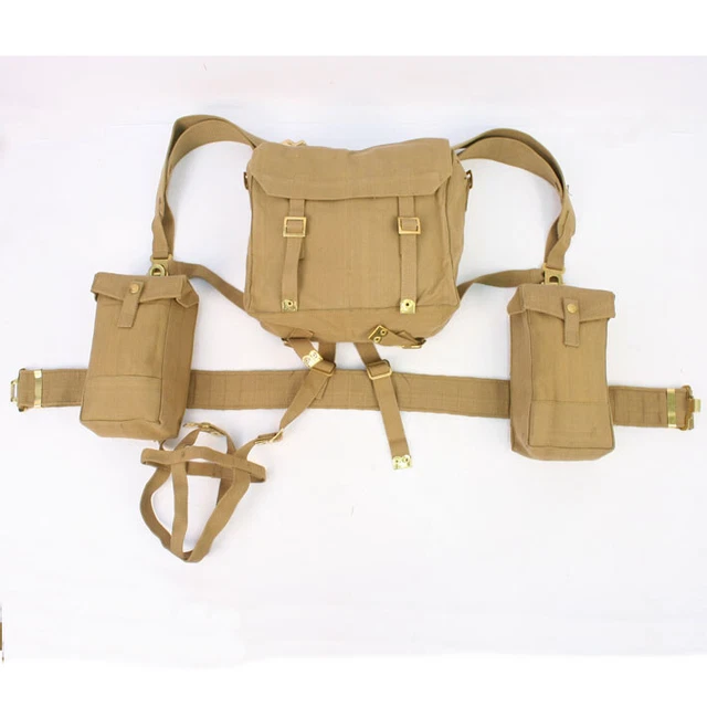 REPLICA 1937 BATTLE Order Webbing Set WW2 British Army Khaki by GSE ...