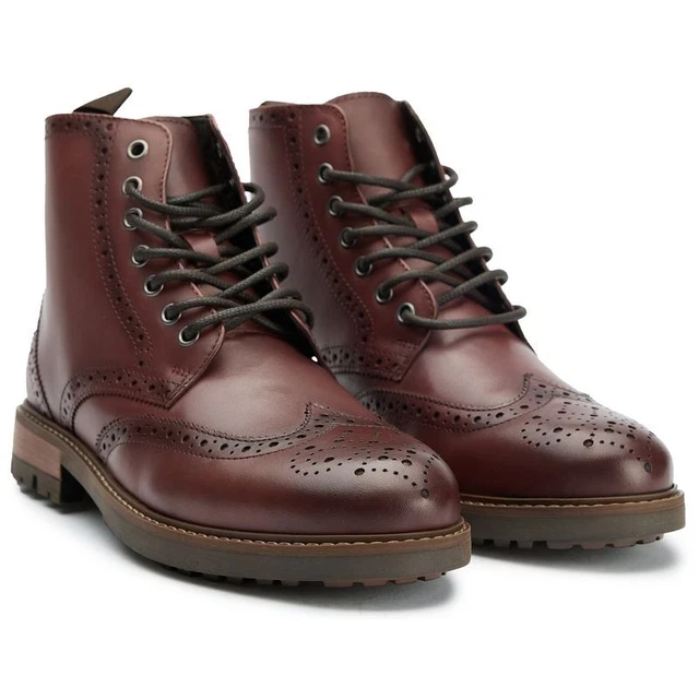 THOMAS CRICK MENS Nesser Brogue Shoes Brown £42.00 - PicClick UK