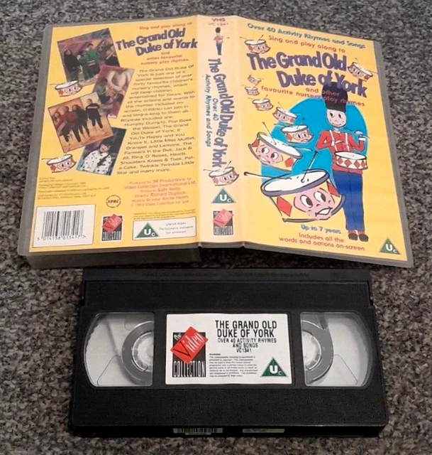 THE GRAND OLD Duke Of York 40 Activity Rhymes & Song Pal Vhs Video Kids ...