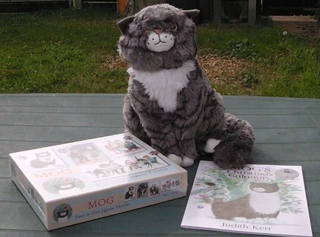 SAINSBURY'S MOG THE Cat Plush Soft Toy, Book and Jigsaw Puzzle, NOT ...