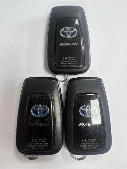 3 X TOYOTA Rav4 3 Tasten Fernbedienung Smart Schlüsselanhänger ...