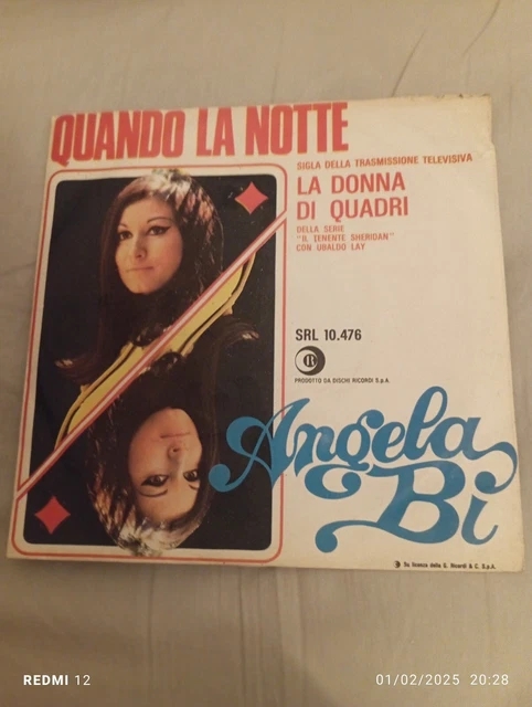ANGELA BI SIGLA TV Quando la notte/Tu non sai 45 Beat Gino Paoli Bee ...