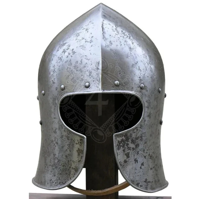 MEDIEVAL WEARABLE LARP Knights Armour suit Helmet Open face Helmet ...