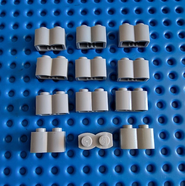 LEGO PALISADE STONE Palisade Slat New Light Grey 1x2 Lightgray Brick ...