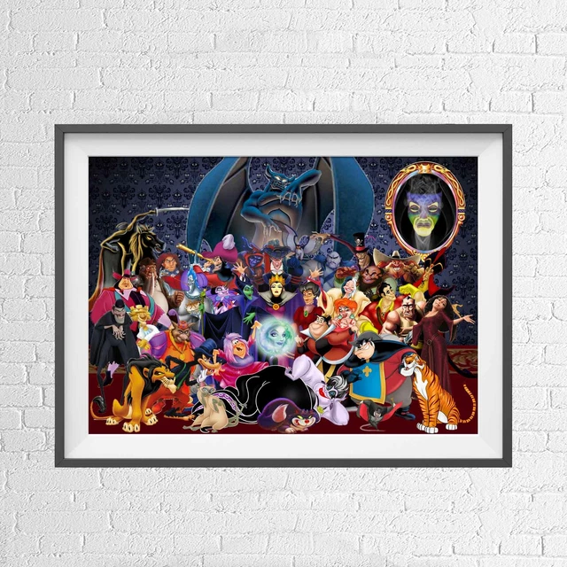 DISNEY ANIMATION PRINCESS CHARACTERS POSTER PICTURE PRINT Sizes A5 to ...