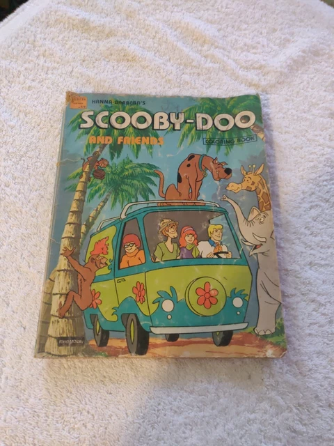 Scooby Doo And Friends Coloring Book Rand Mcnally 1977 06440 £