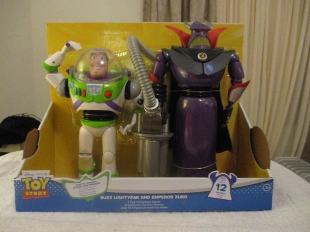 Disney Pixar Toy Story Buzz Lightyear And Emperor Zurg Talking Figures 8332