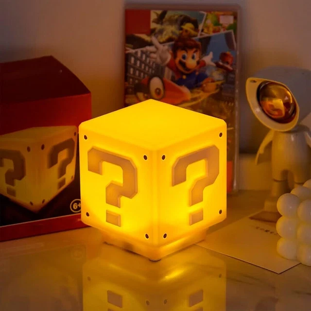 3D ICON LAMP Super Mario Cube Night Light Children Toy Home Desk Lamp ...