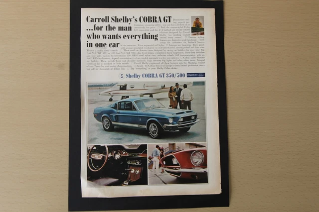 ORIGINAL FORD MUSTANG SHELBY GT magazine advert frame-ready wall-art ...