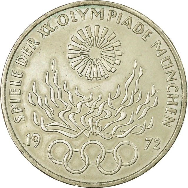 MONNAIE, RÉPUBLIQUE FÉDÉRALE allemande, 10 Mark, 1972, Hambourg, TTB ...