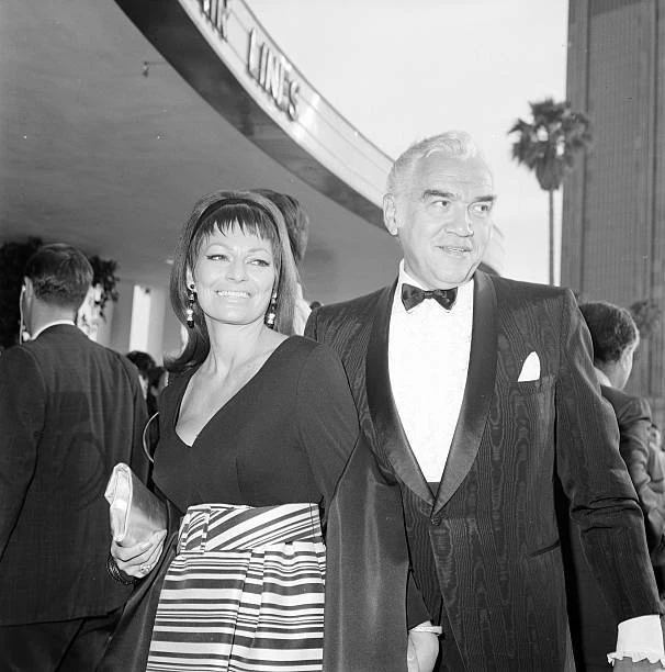 ACTOR LORNE GREENE And His Wife Nancy Deale 1968 OLD MOVIE PHOTO $8.50 ...