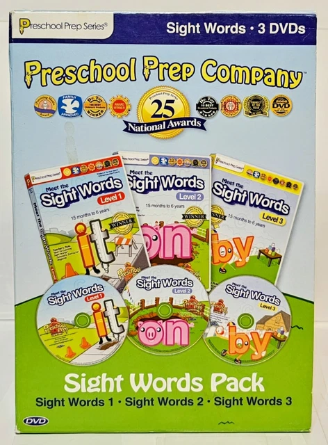 PRESCHOOL PREP SERIES: Sight Words Pack [Meet the Sight Words 1-3 ...