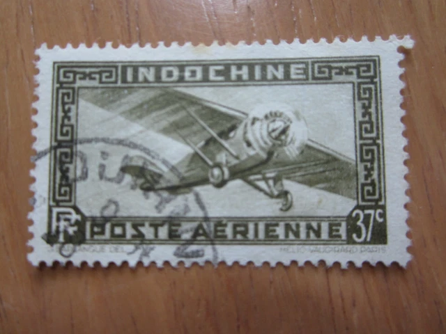 TIMBRE DE POSTE Aerienne D'indochine N° 8A Obliteration Djiring EUR 10 ...