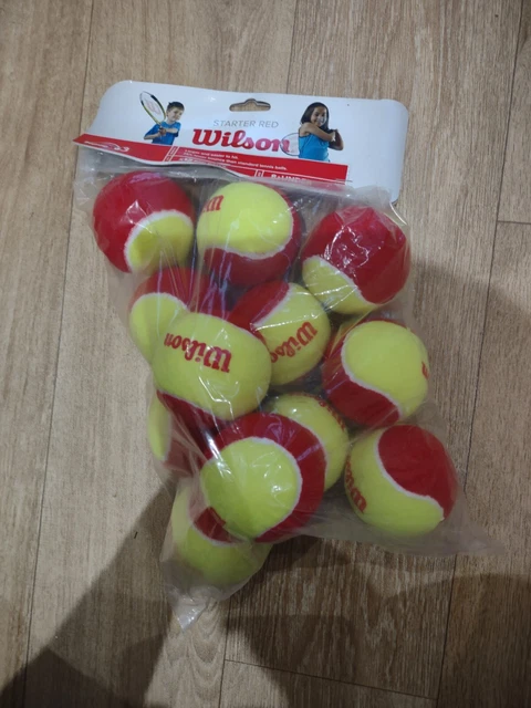 WILSON STARTER BALLS For Tennis Practice Set Up Brand New Pack Of 12 £ ...