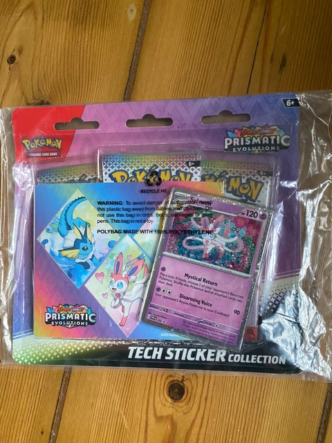 POKEMON SCARLET & Violet Prismatic Evolutions Tech Sticker Collection ...