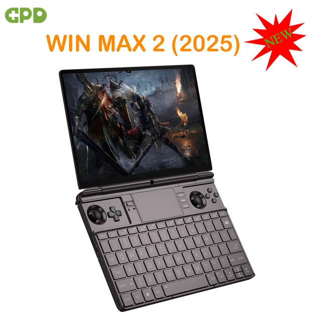 GPD WIN MAX2 2025 10.1" Handheld Gaming PC AMD AI 9 HX 370 / R7 8840U ...