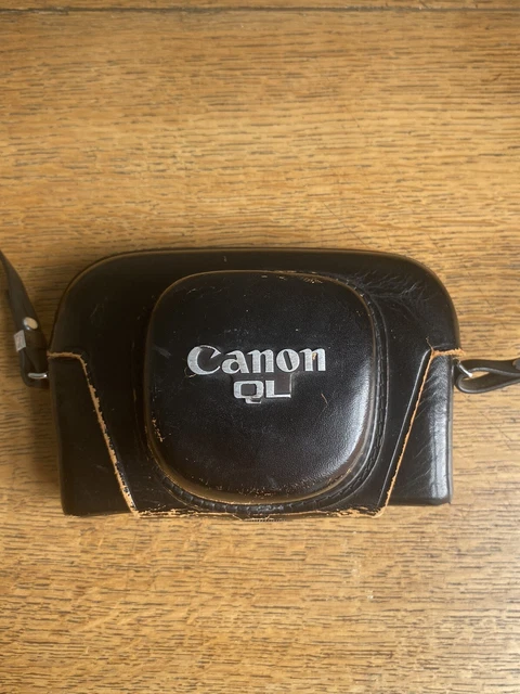 VINTAGE CANON CANONET QL17/19 film Camera Original Leather Case £10.00 ...