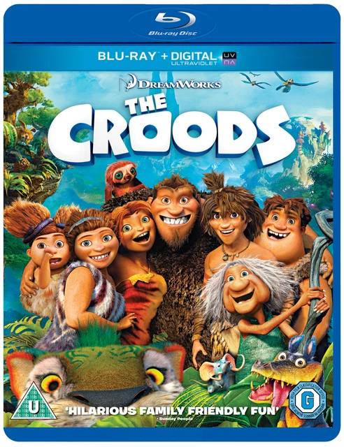 THE CROODS (BLU-RAY) Nicolas Cage Ryan Reynolds Emma Stone Catherine ...