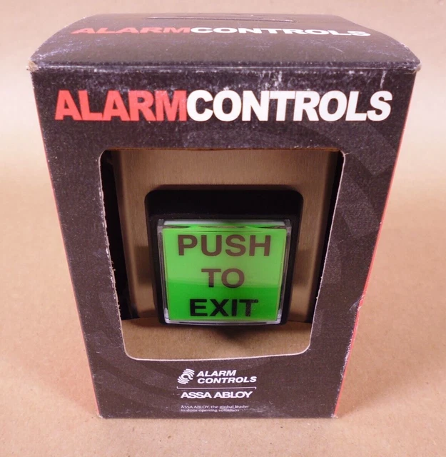 ASSA ABLOY ALARM Controls TS-2 Green Push To Exit Button LED ...