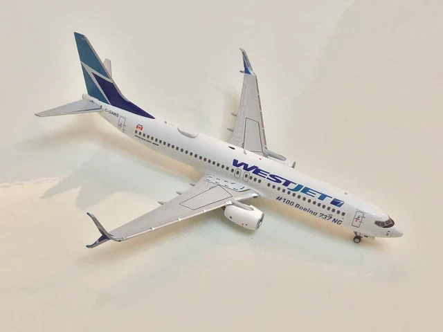 NG MODEL 1:400 WESTJET Boeing 737-800 “#100 Boeing 737 NG” $159.99 ...
