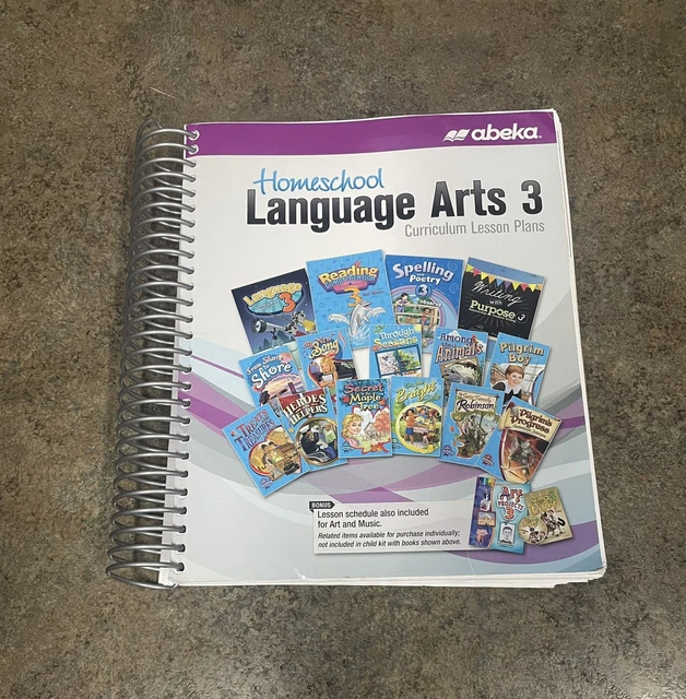 ABEKA HOMESCHOOL LANGUAGE Arts 3 Curriculum Lesson Plans Spiral 2021 ...