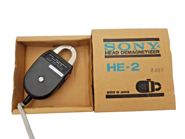 SONY HEAD DEMAGNETIZER HE-2 240V - Made in Japan Vintage Collectible ...
