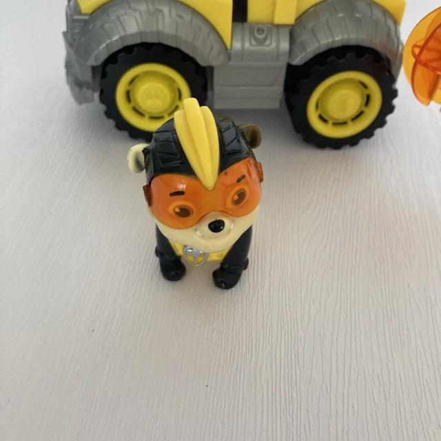 PAW PATROL MIGHTY Super Paws Rubble Deluxe Vehicle w/ Light Sounds ...
