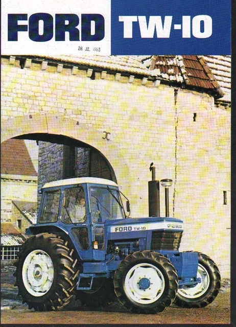 FORD &TW-10& TRACTOR Brochure Leaflet £6.50 - PicClick UK