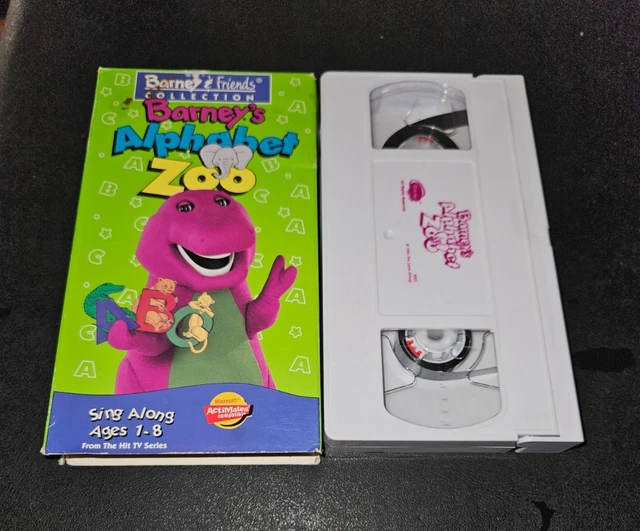 BARNEY : BARNEY'S Alphabet Zoo (VHS, 1994) Purple Dinosaur Classic Rare ...