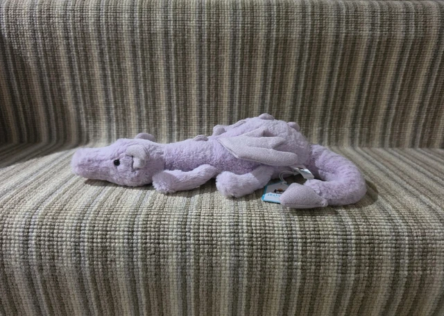 GENUINE JELLYCAT LAVENDER Dragon (Little) - NEW WITH TAGS - BNWT £78.70 ...