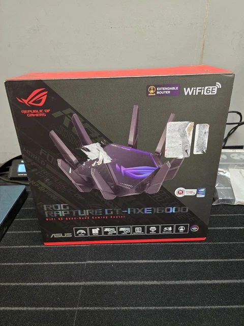 ASUS ROG RAPTURE GT-AXE16000 Quad-Band Wi-Fi 6E Gaming Router $199.99 ...