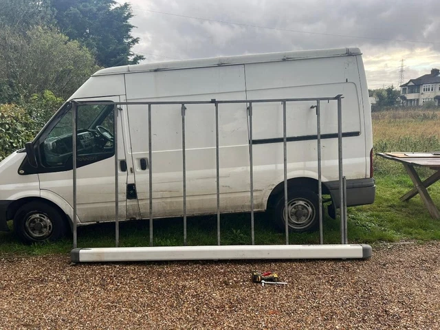 FORD TRANSIT ROOF Rack Rhino Pipe Box - Heavy Duty / Galvanised £125.00 ...