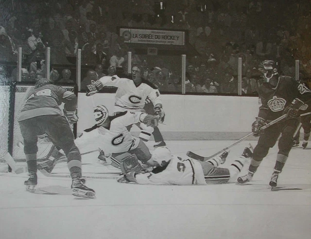 PRINT HOCKEY PICTURE MONTREAL CANADIENS KEN DRYDEN vs LOS ANGELES KINGS ...