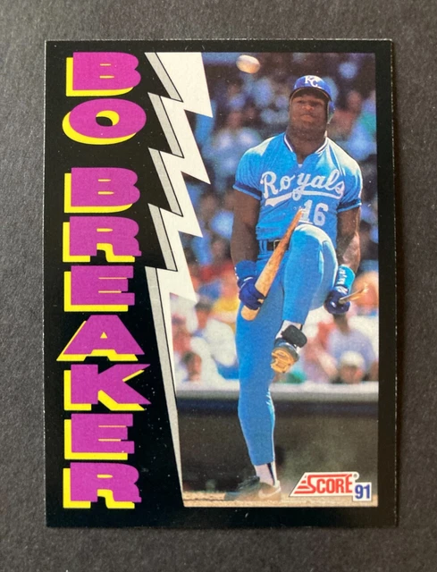 CARTE BO JACKSON Kansas City Royals 1991 Score Baseball Bo Breaker #773 ...