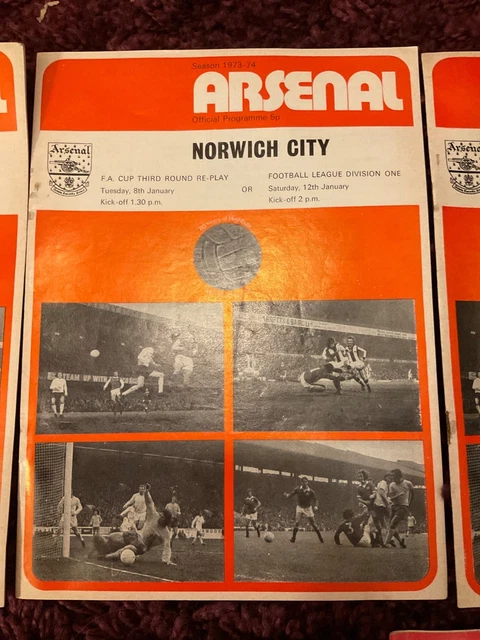 9 ARSENAL FOOTBALL programmes. 1970s & 80s £1.16 - PicClick UK