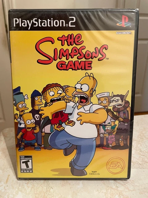 SIMPSONS GAME (SONY PlayStation 2, 2007) PS2 BRAND NEW SEALED BLACK ...