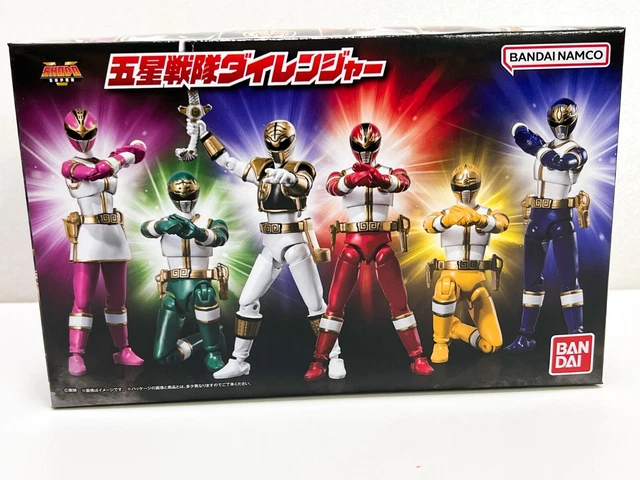 POWER RANGERS SHODO Super Gosei Sentai Dairanger Set Bandai Nuovo Fedex ...