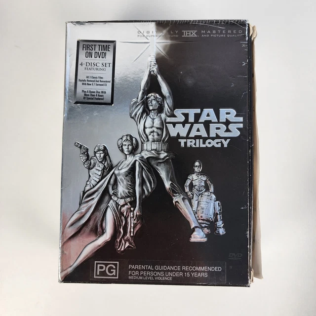 STAR WARS ORIGINAL Trilogy DVD Episodes 4 5 6 & Bonus Remastered Box ...
