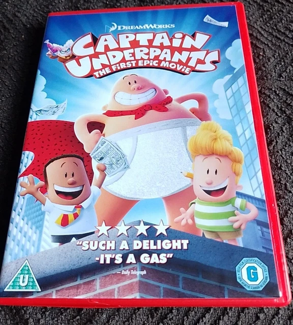 CAPTAIN UNDERPANTS - The First Epic Movie DVD (2018) DreamWorks Free ...