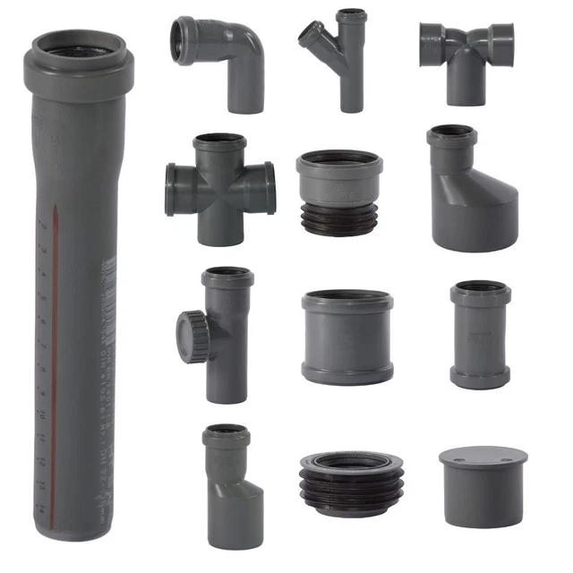 HTSAFE ROHR ABFLUSSROHR Abwasserrohr DN 32 40 50 75 90 110 125 160 HT ...