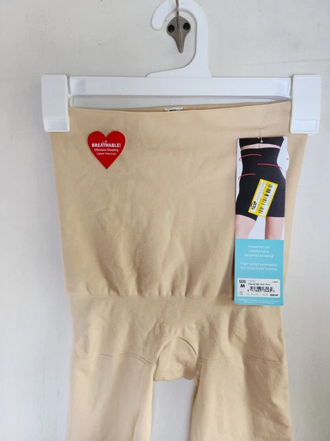 New Assets Spanx Womens Shaping High Waist Shorts Tan Size M £845 Picclick Uk