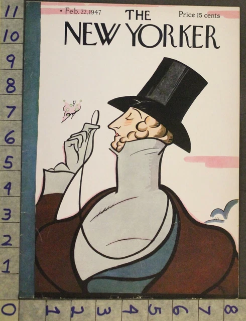 1947 EUSTACE TILLEY Mascot Socialite Irvin New Yorker Vintage Art Cover ...